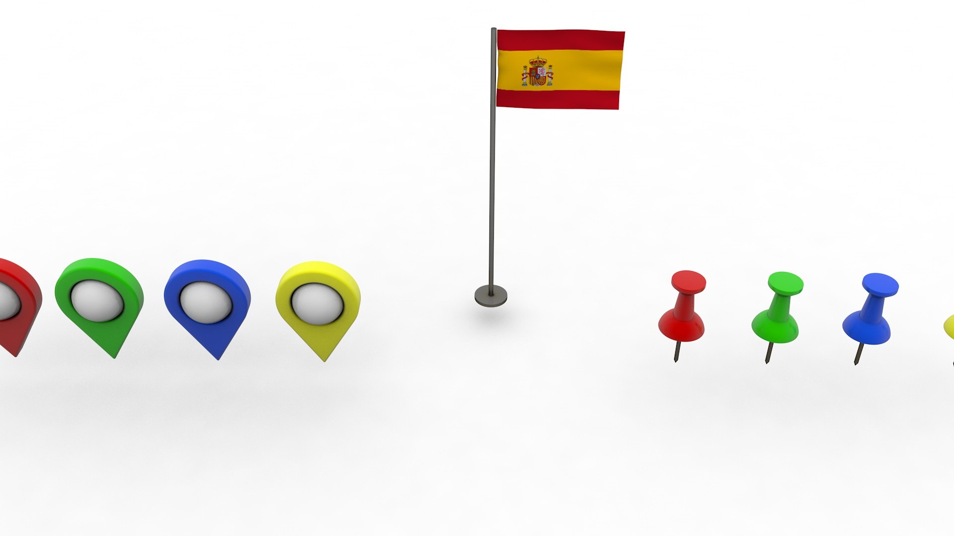 3D Spain Map Pack Model - TurboSquid 2095107