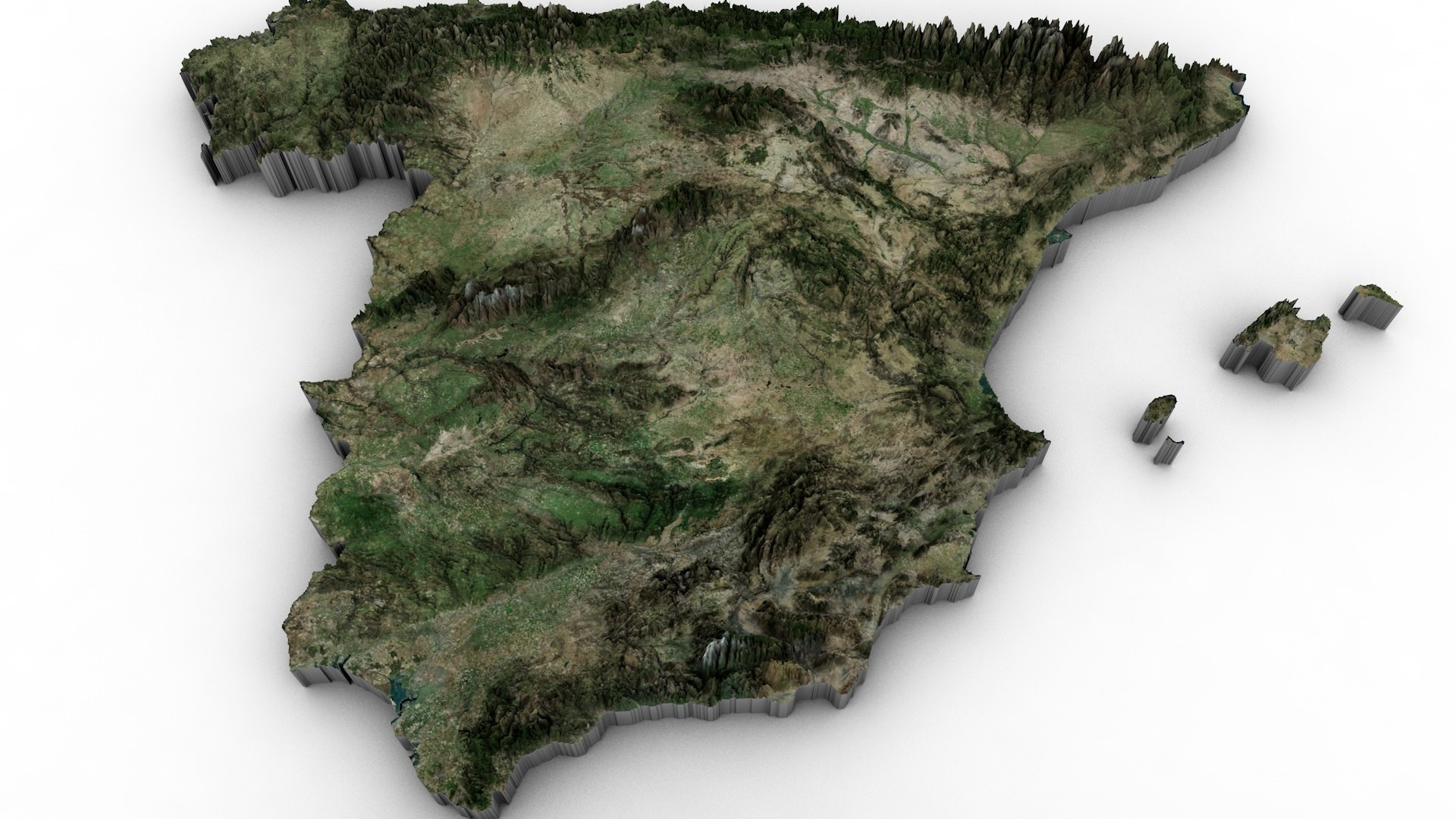 3D Spain Map Pack Model - TurboSquid 2095107