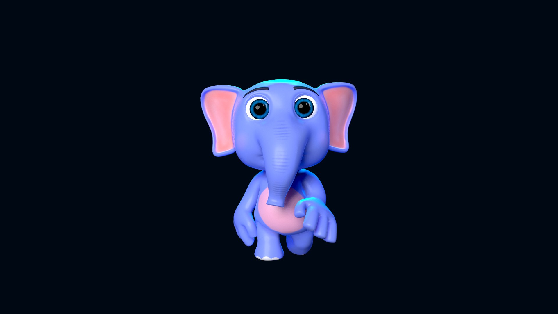 Cartoon Elephant Character 3D Model - TurboSquid 2170682