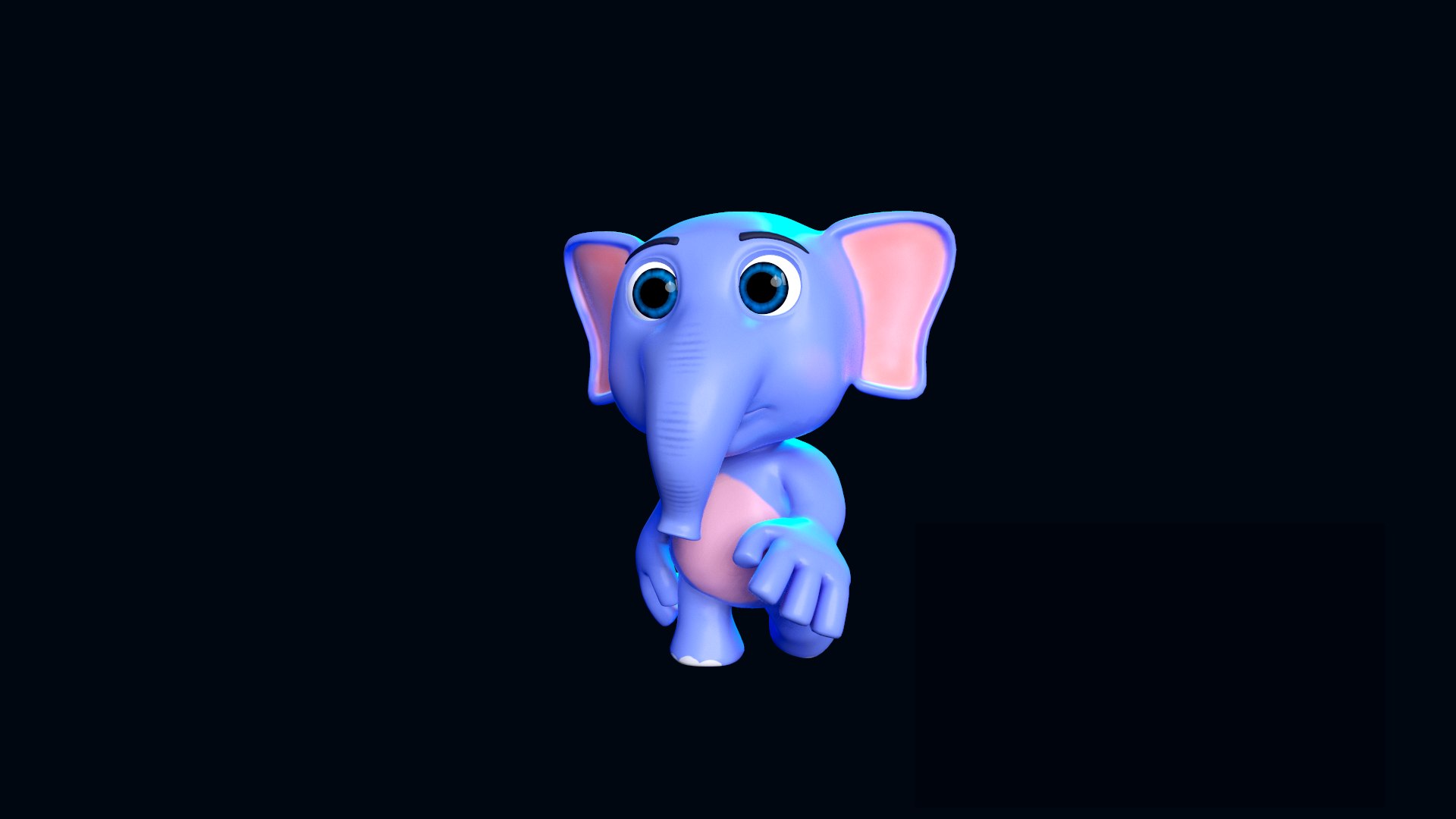 Cartoon Elephant Character 3D Model - TurboSquid 2170682