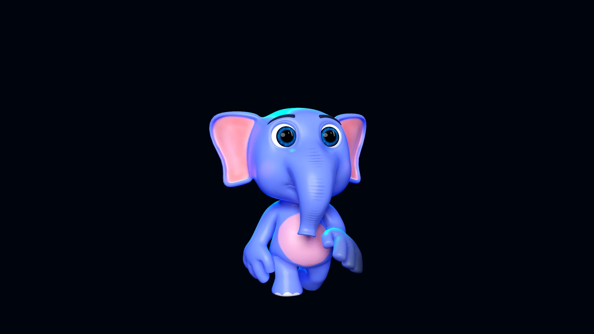 Cartoon Elephant Character 3D Model - TurboSquid 2170682