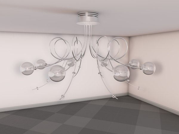 modern ceiling light c4d