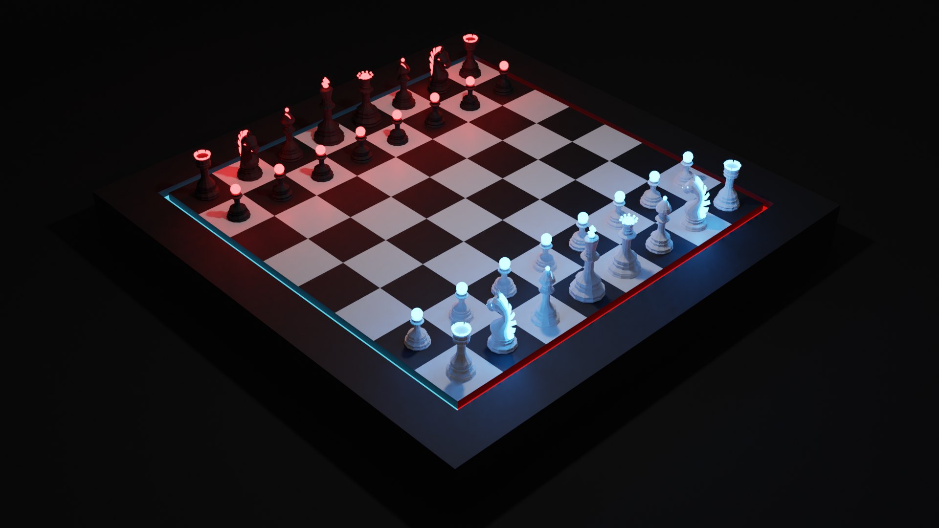 Free LIGHT CHESS SET 3D Model - TurboSquid 1863421