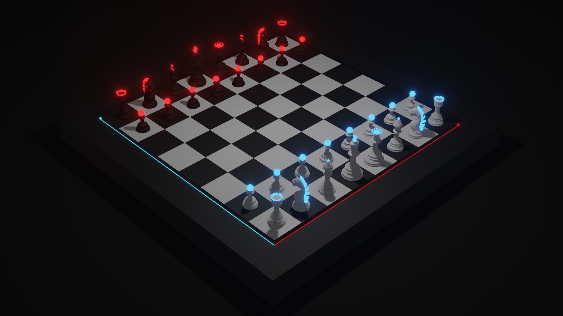 Free LIGHT CHESS SET 3D Model - TurboSquid 1863421