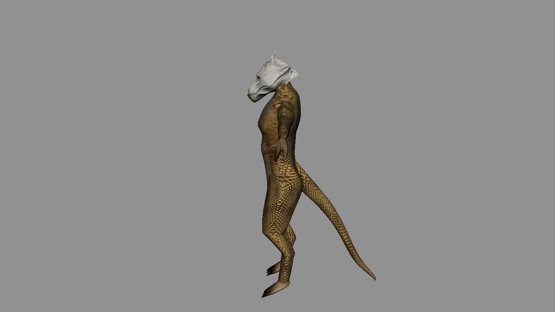 Humanoid Lizard 3d Fbx
