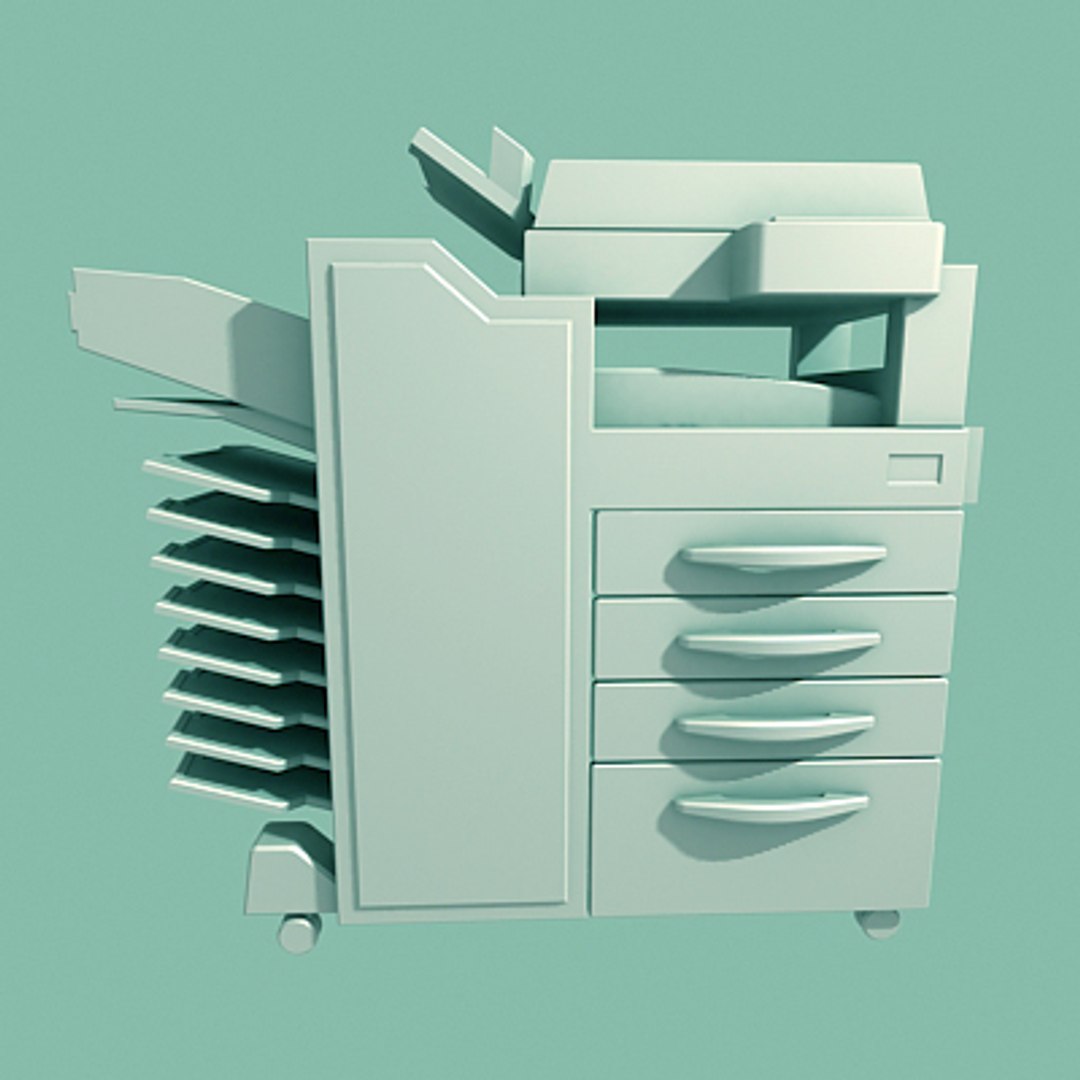 photocopy machine 3d model