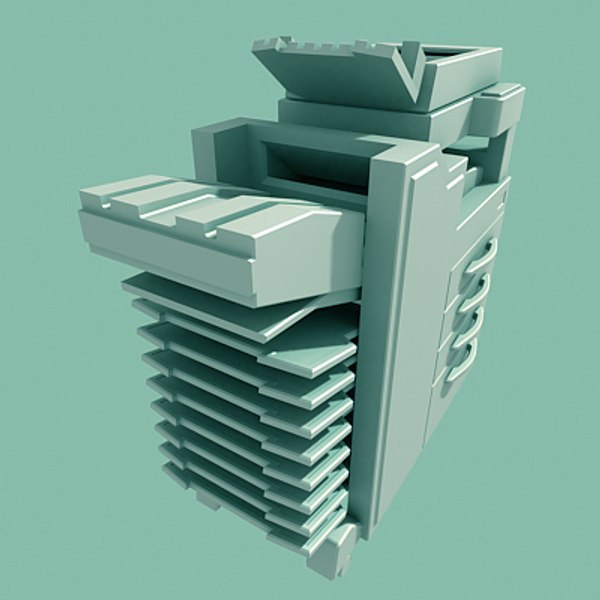 photocopy machine 3d model