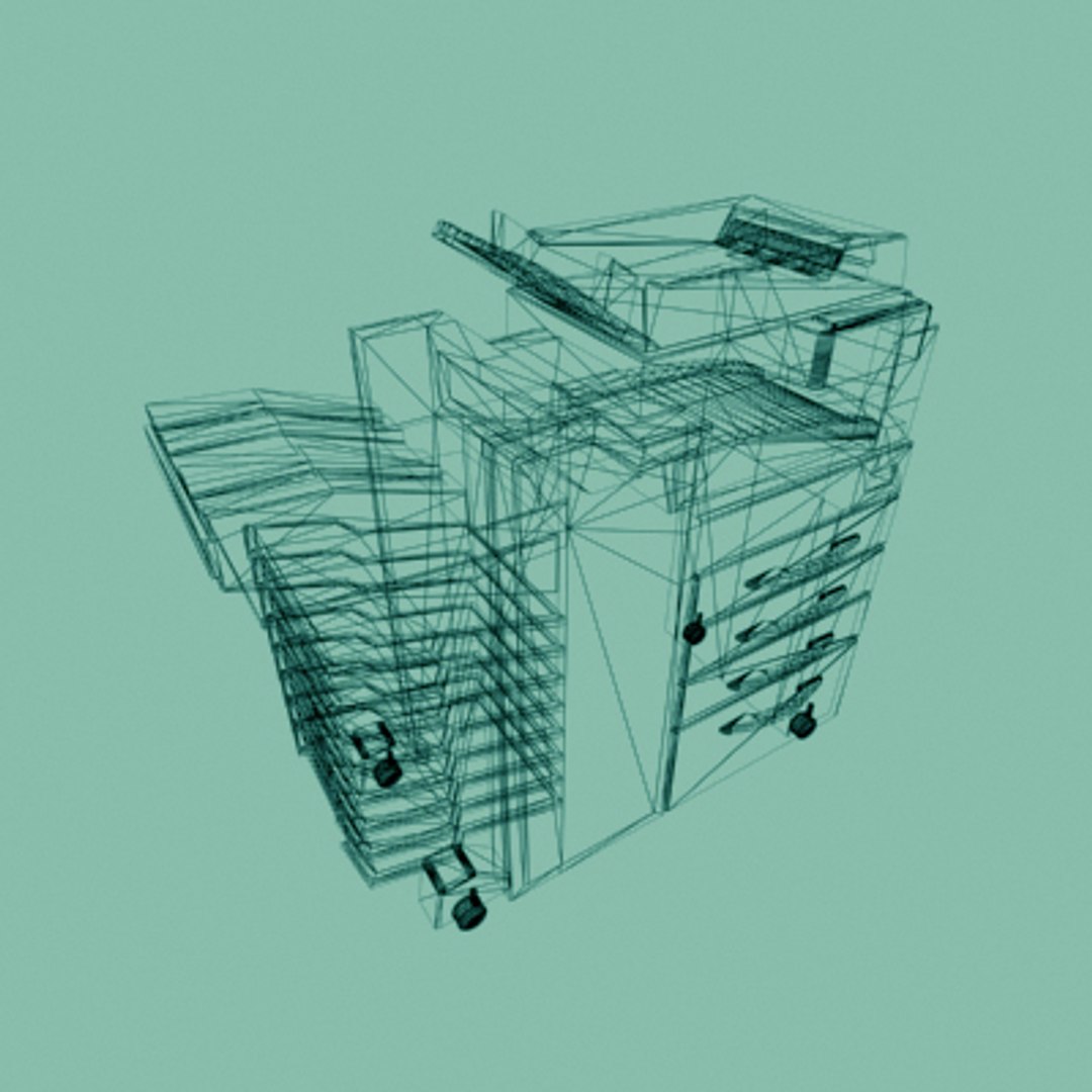 photocopy machine 3d model