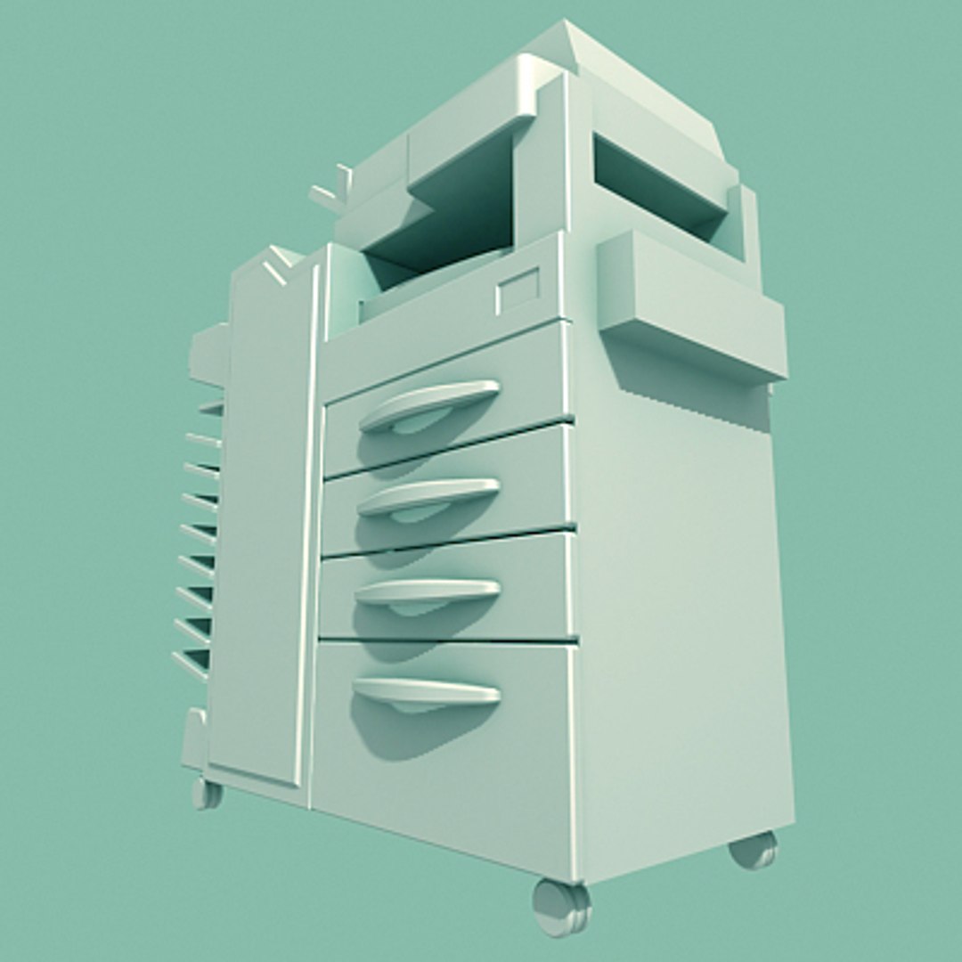 photocopy machine 3d model