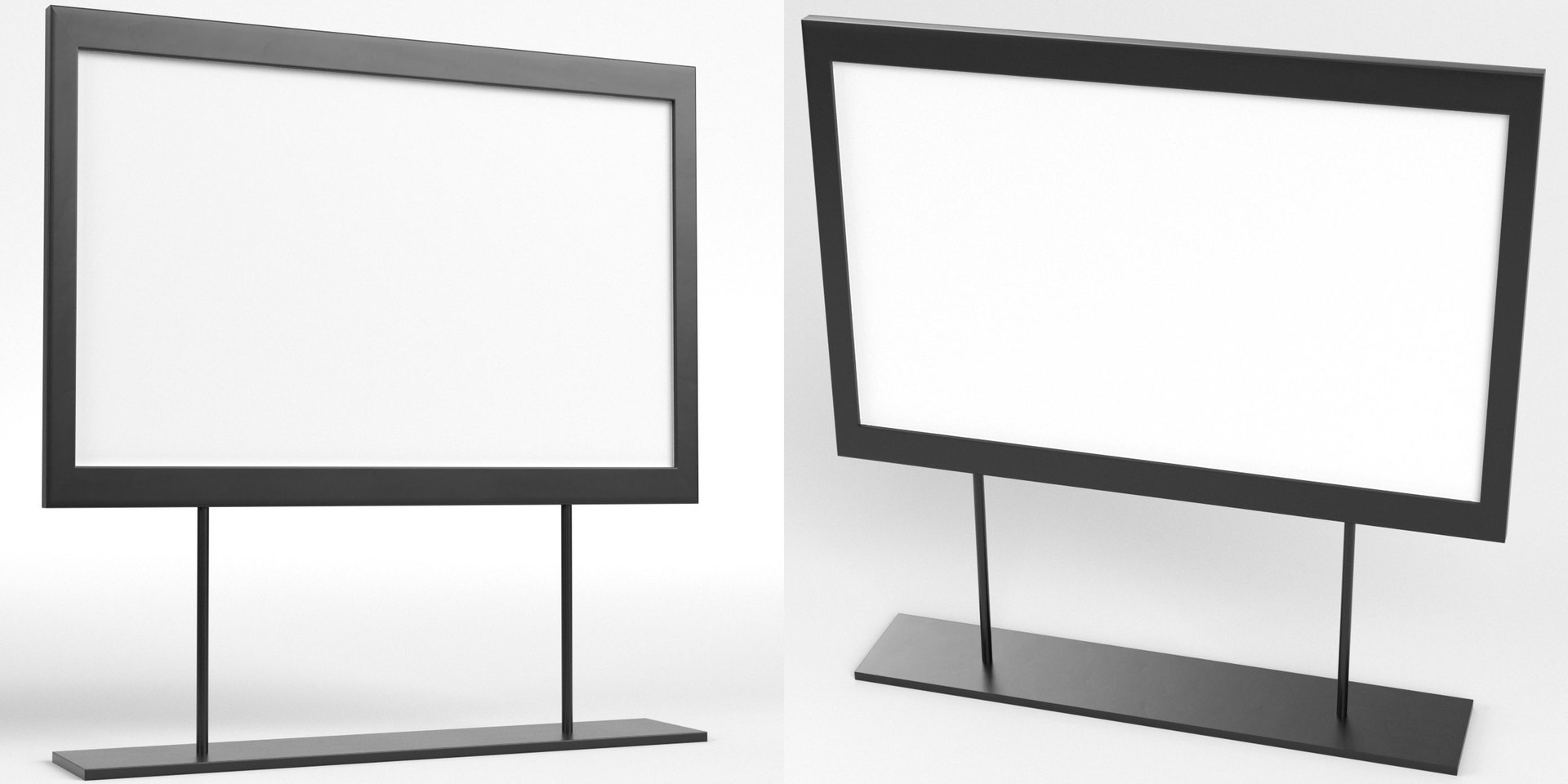 3D Tabletop sign holder 2 model - TurboSquid 2085880