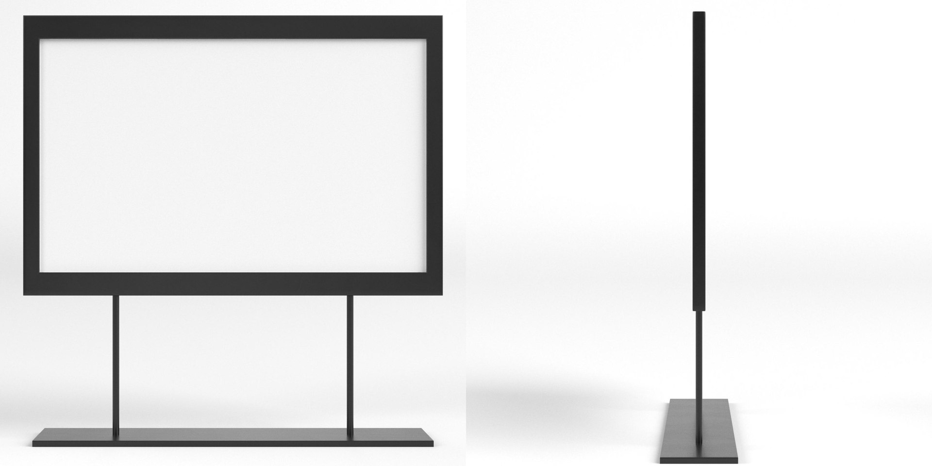 3D Tabletop sign holder 2 model - TurboSquid 2085880