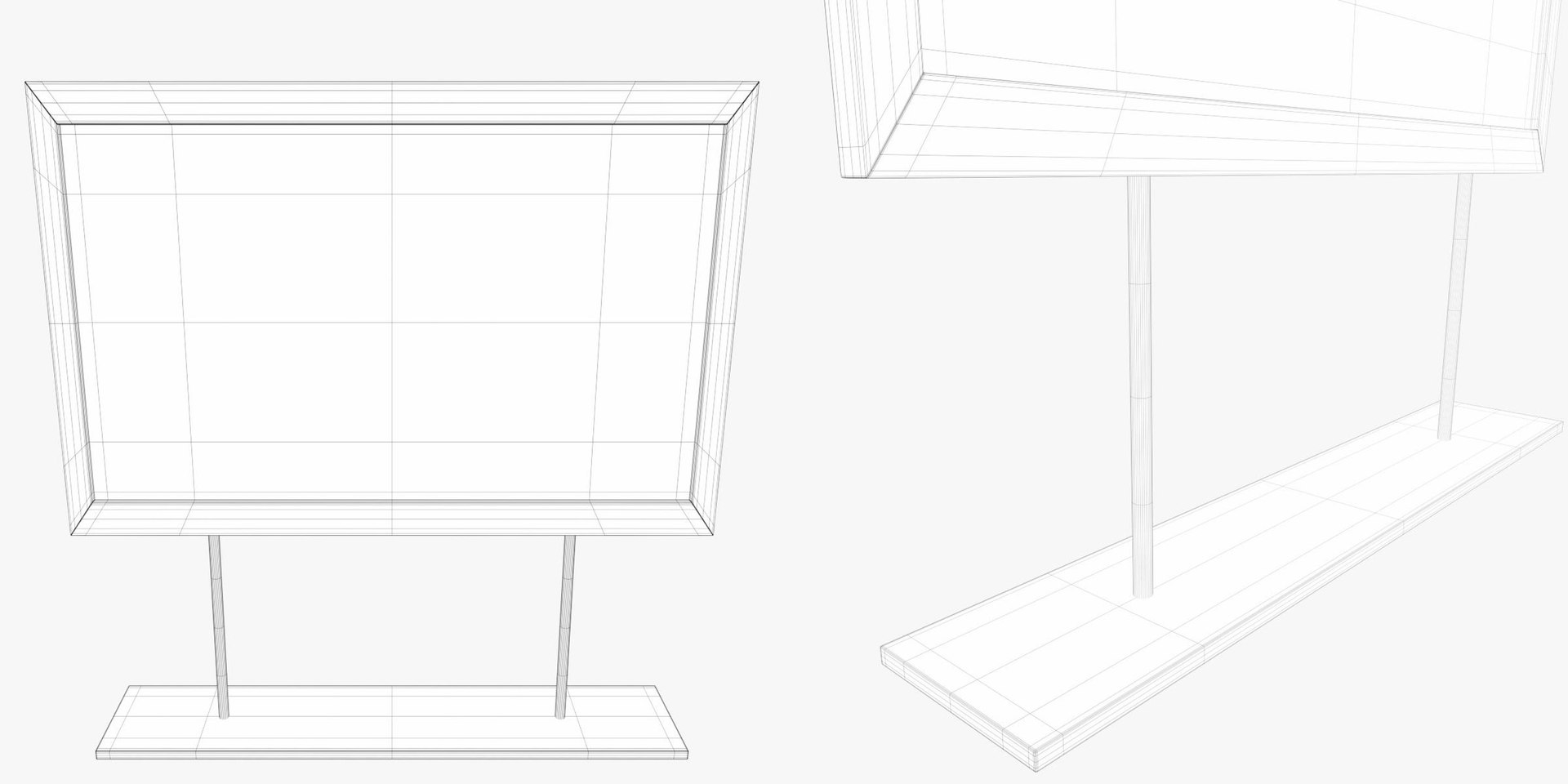 3D Tabletop sign holder 2 model - TurboSquid 2085880