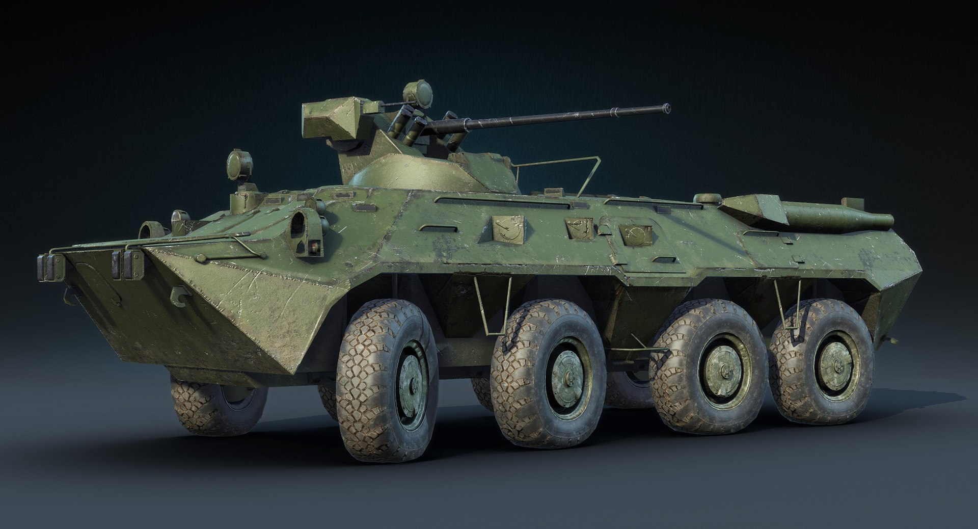 Low-poly Btr-80a 3D - TurboSquid 1150440