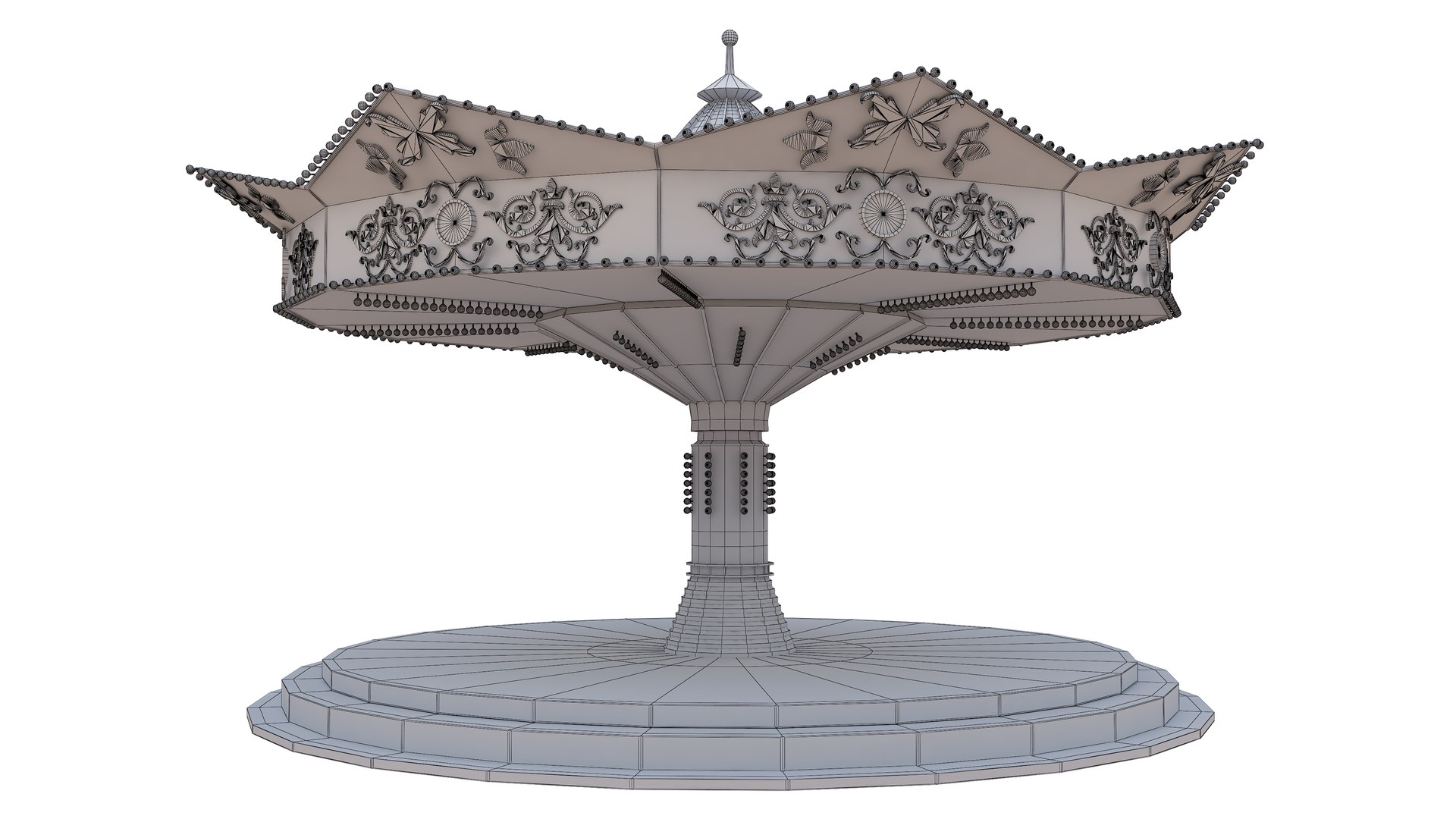 Carousel Base 3D Model - TurboSquid 2268717