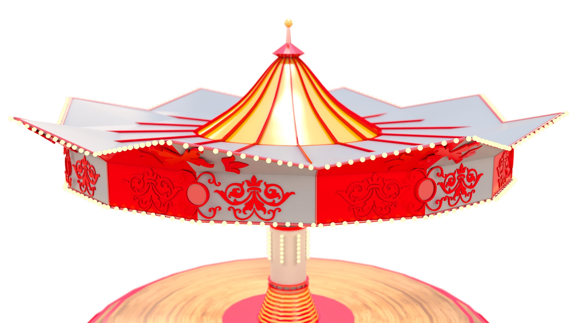 Carousel Base 3D Model - TurboSquid 2268717