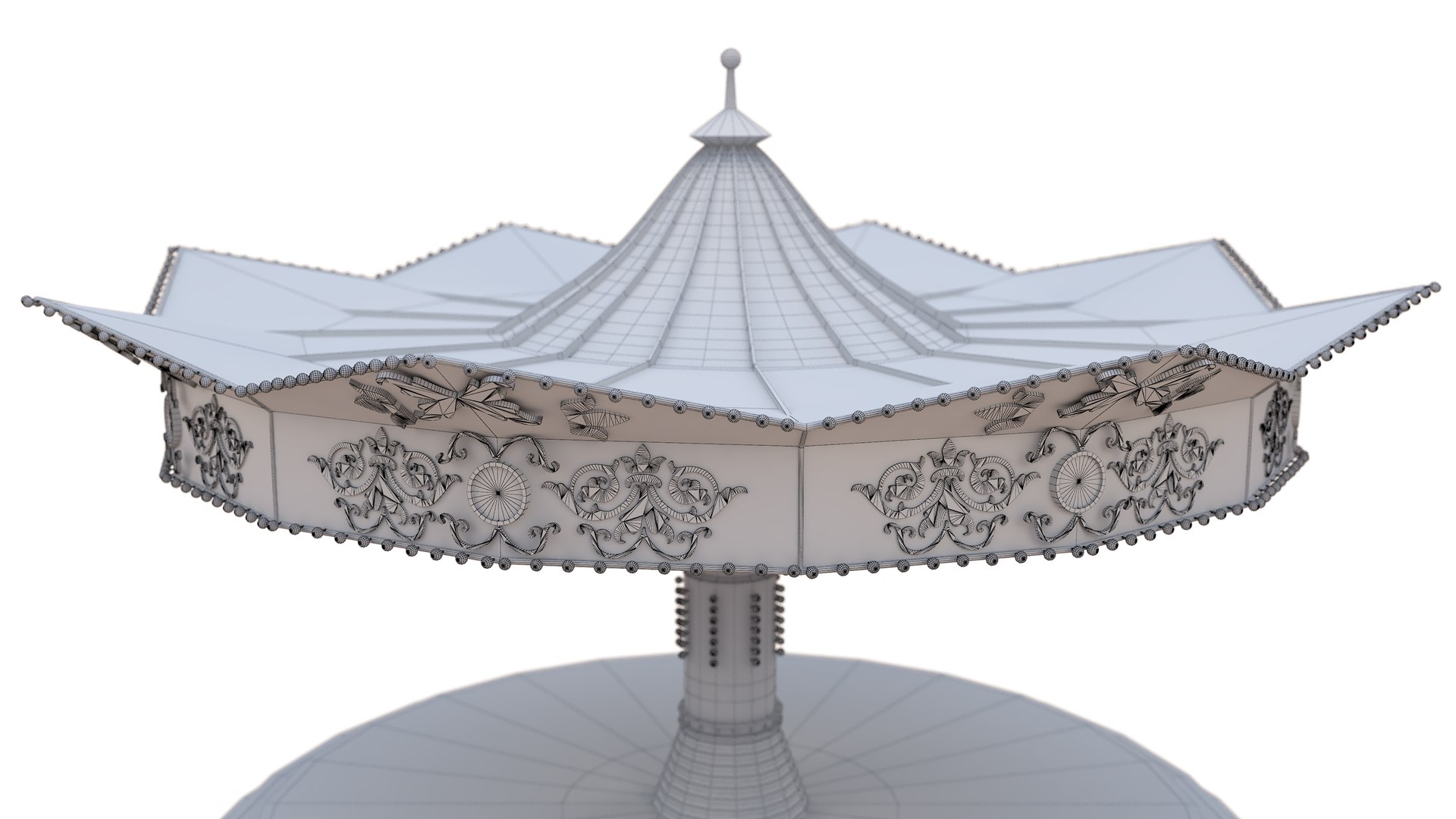 Carousel Base 3D Model - TurboSquid 2268717