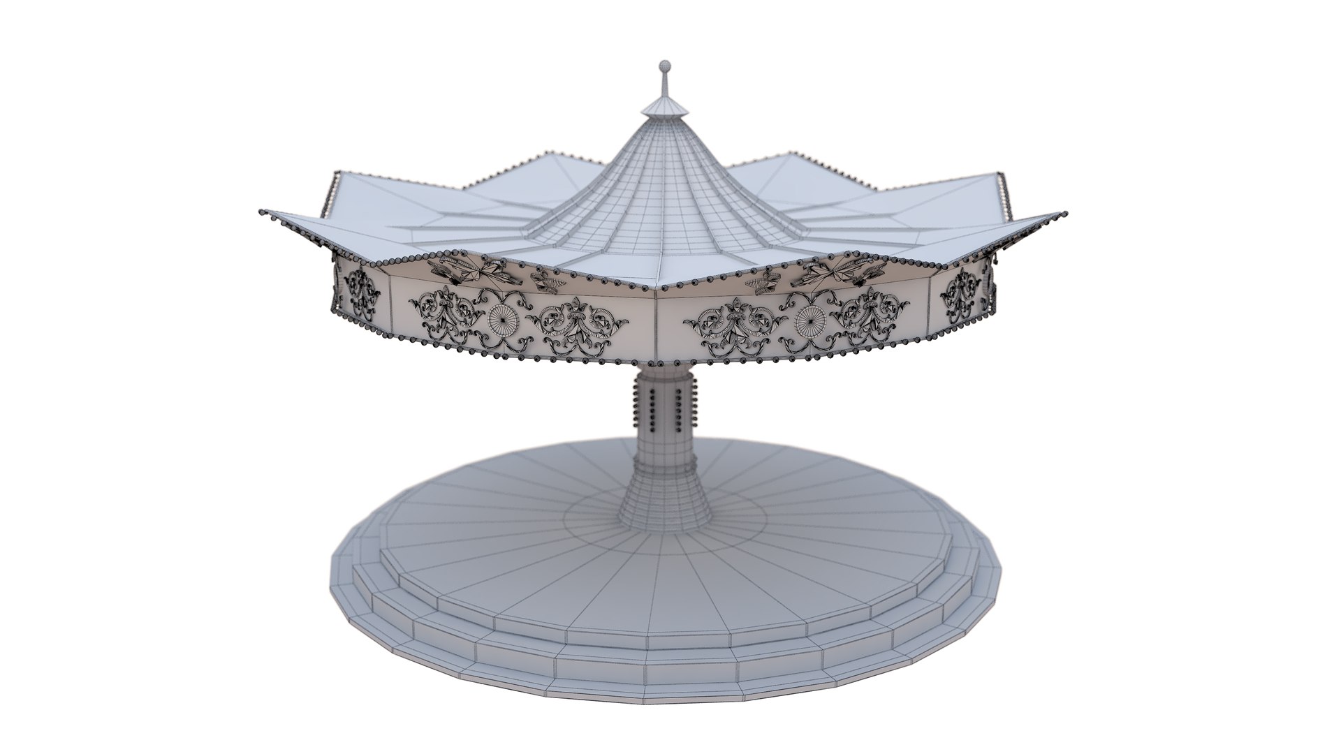 Carousel Base 3D Model - TurboSquid 2268717