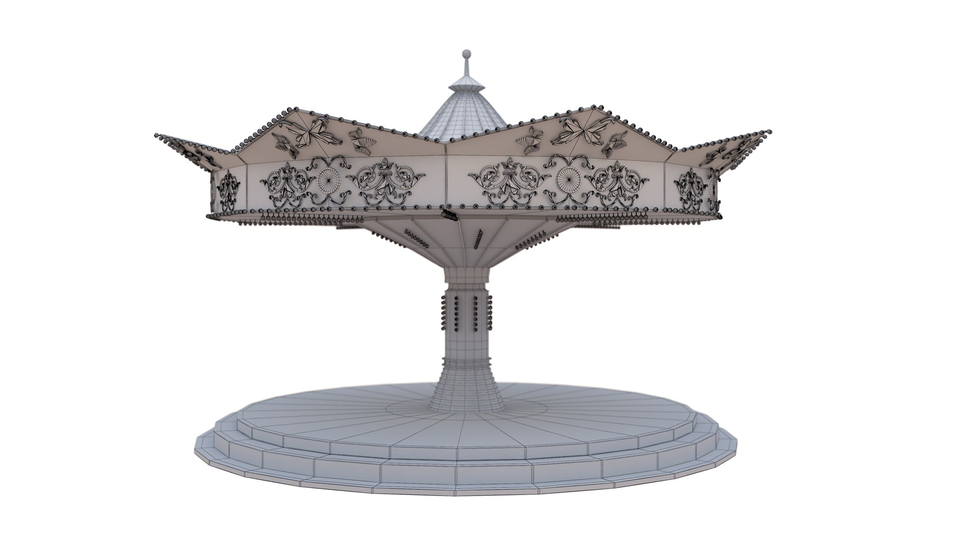 Carousel Base 3D Model - TurboSquid 2268717