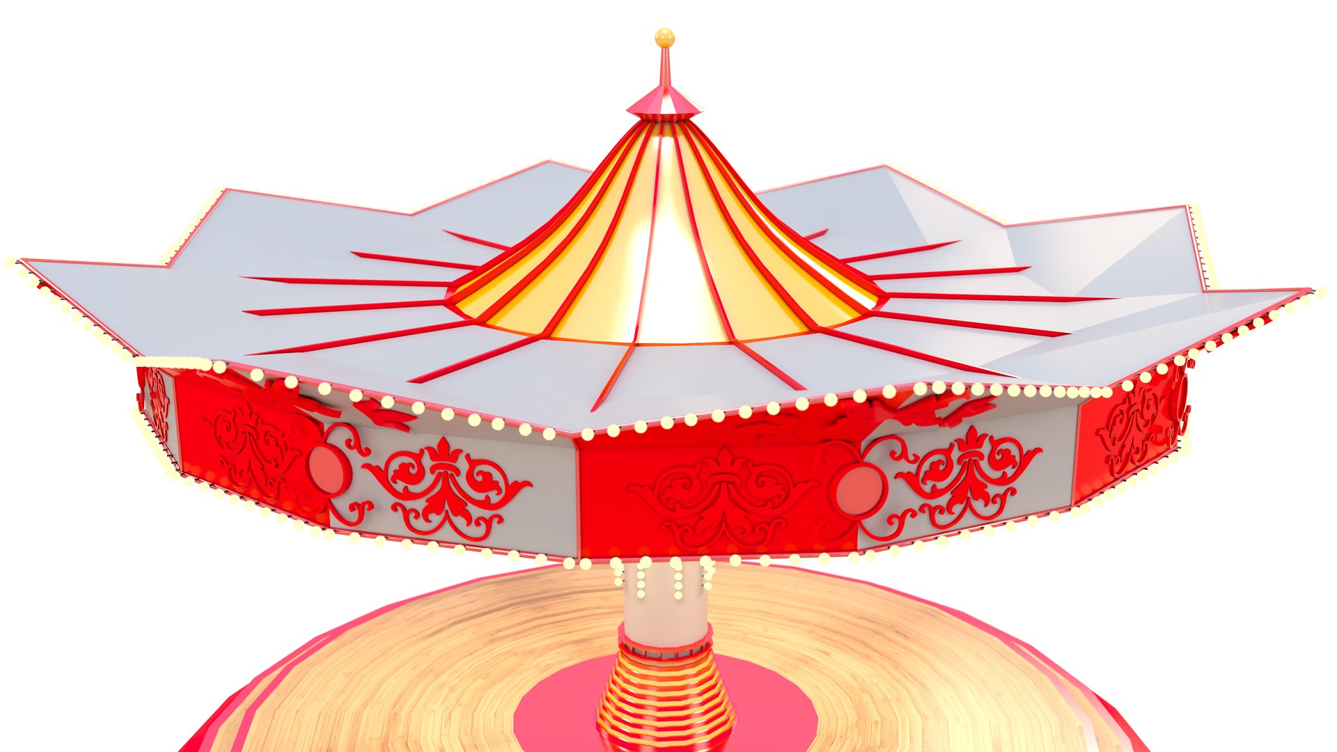 Carousel Base 3D Model - TurboSquid 2268717