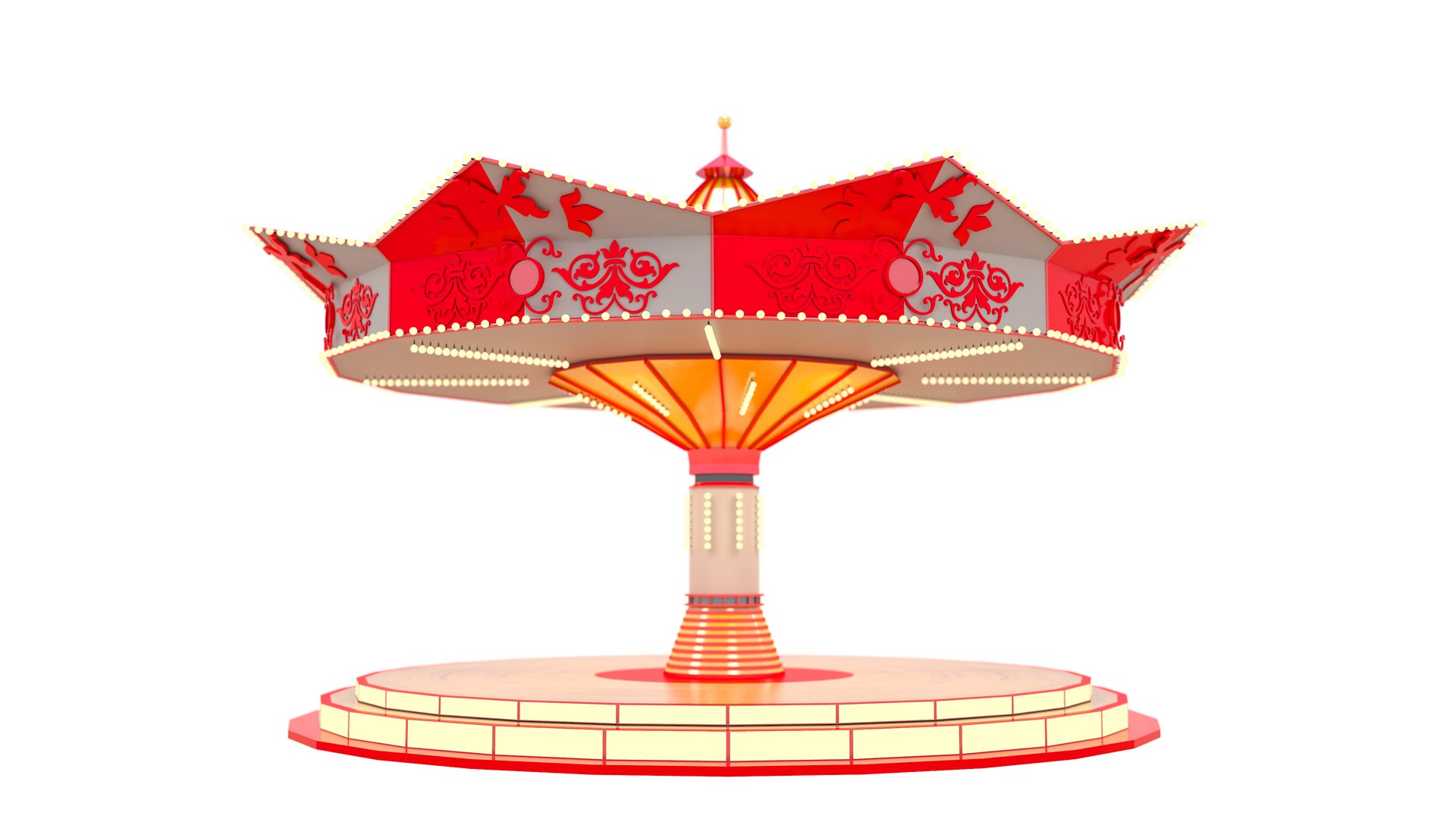 Carousel Base 3D Model - TurboSquid 2268717