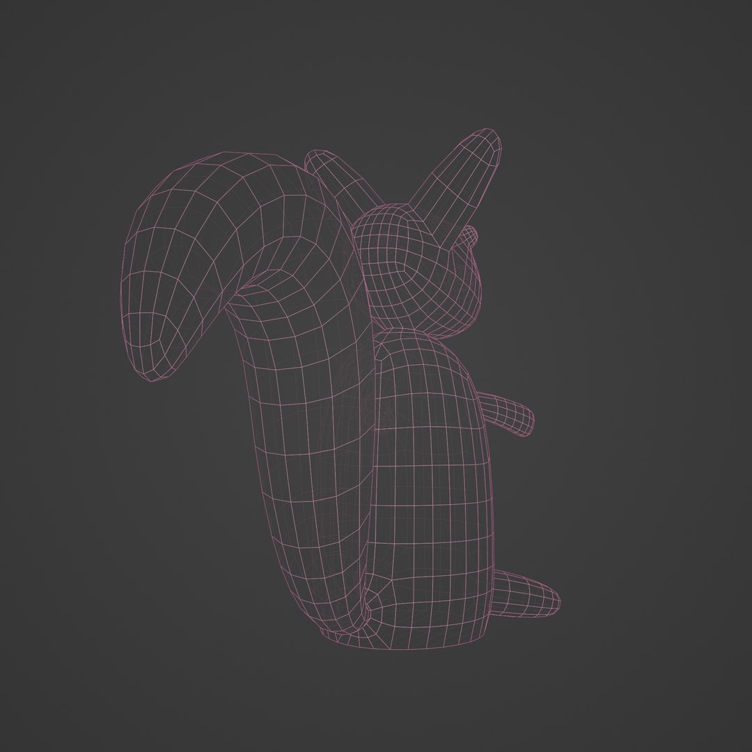 Wooden Squirrel Toy with Three Various Textures Set 3D model ...