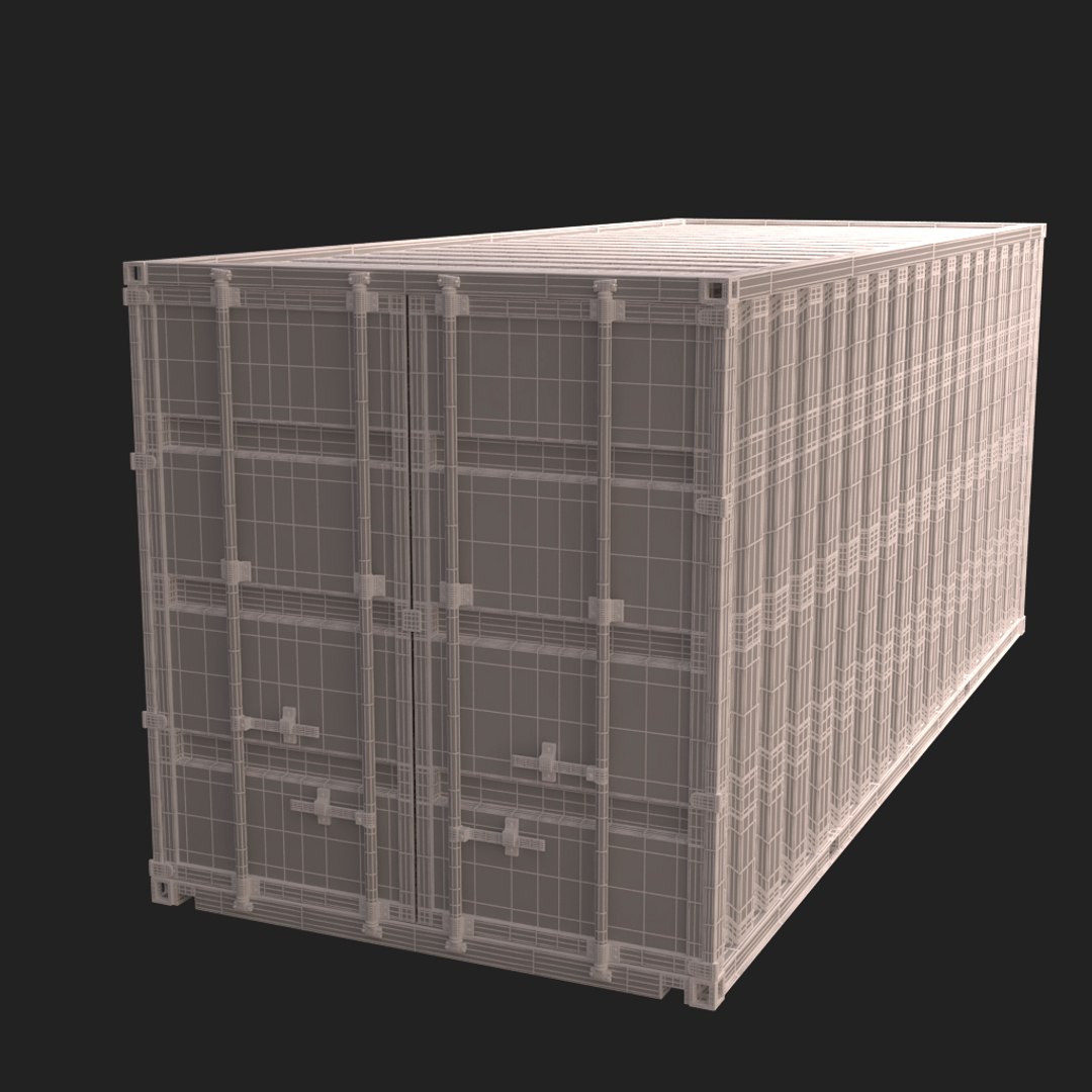 Container 3D Model - TurboSquid 1197486
