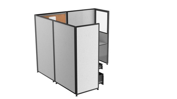 modelo 3d Cubículo detallado - TurboSquid 2009118