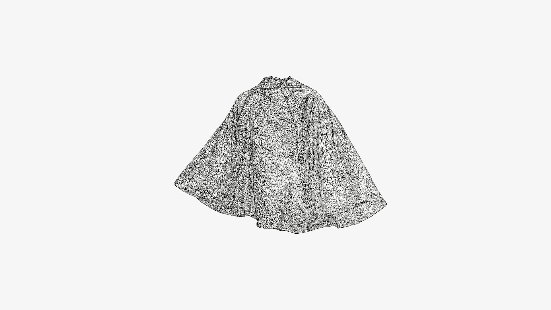Triangle Cape 3D Model - TurboSquid 1851773