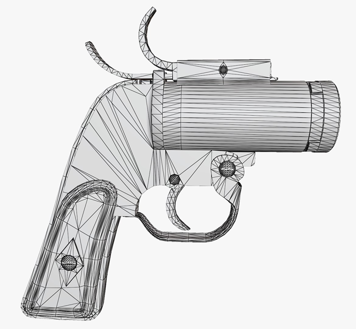 how to draw flare gun