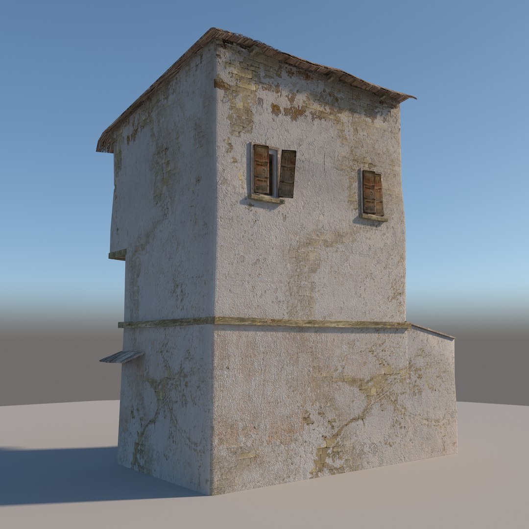 3D Old House Model - TurboSquid 1326184