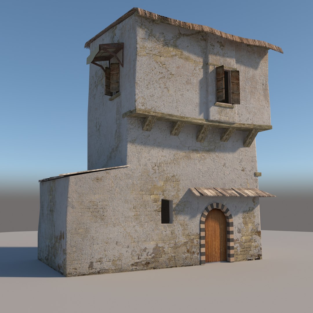 3D Old House Model - TurboSquid 1326184