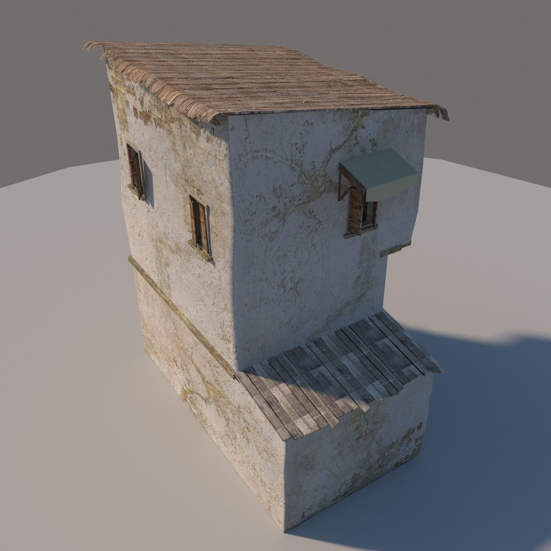 3D Old House Model - TurboSquid 1326184
