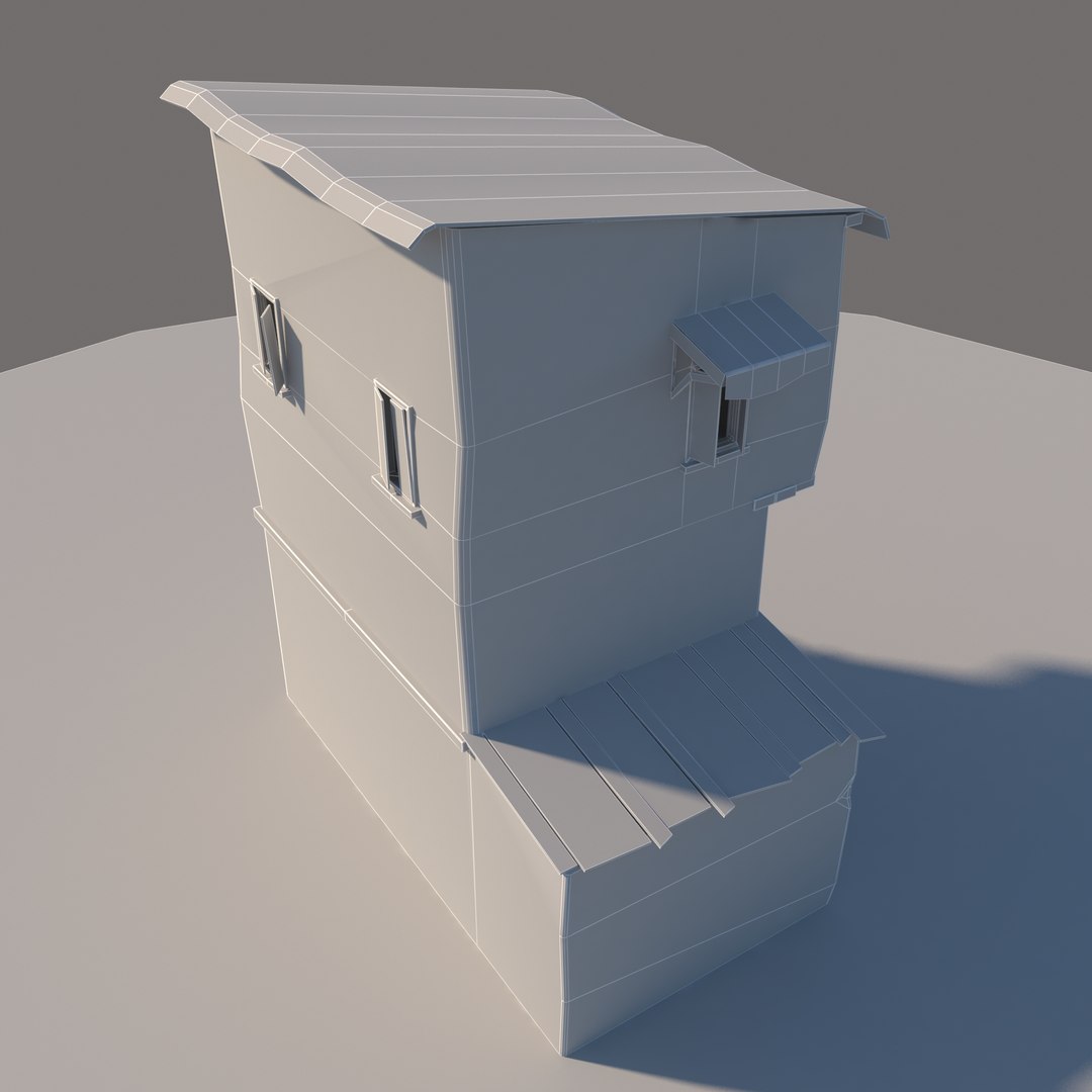 3D Old House Model - TurboSquid 1326184