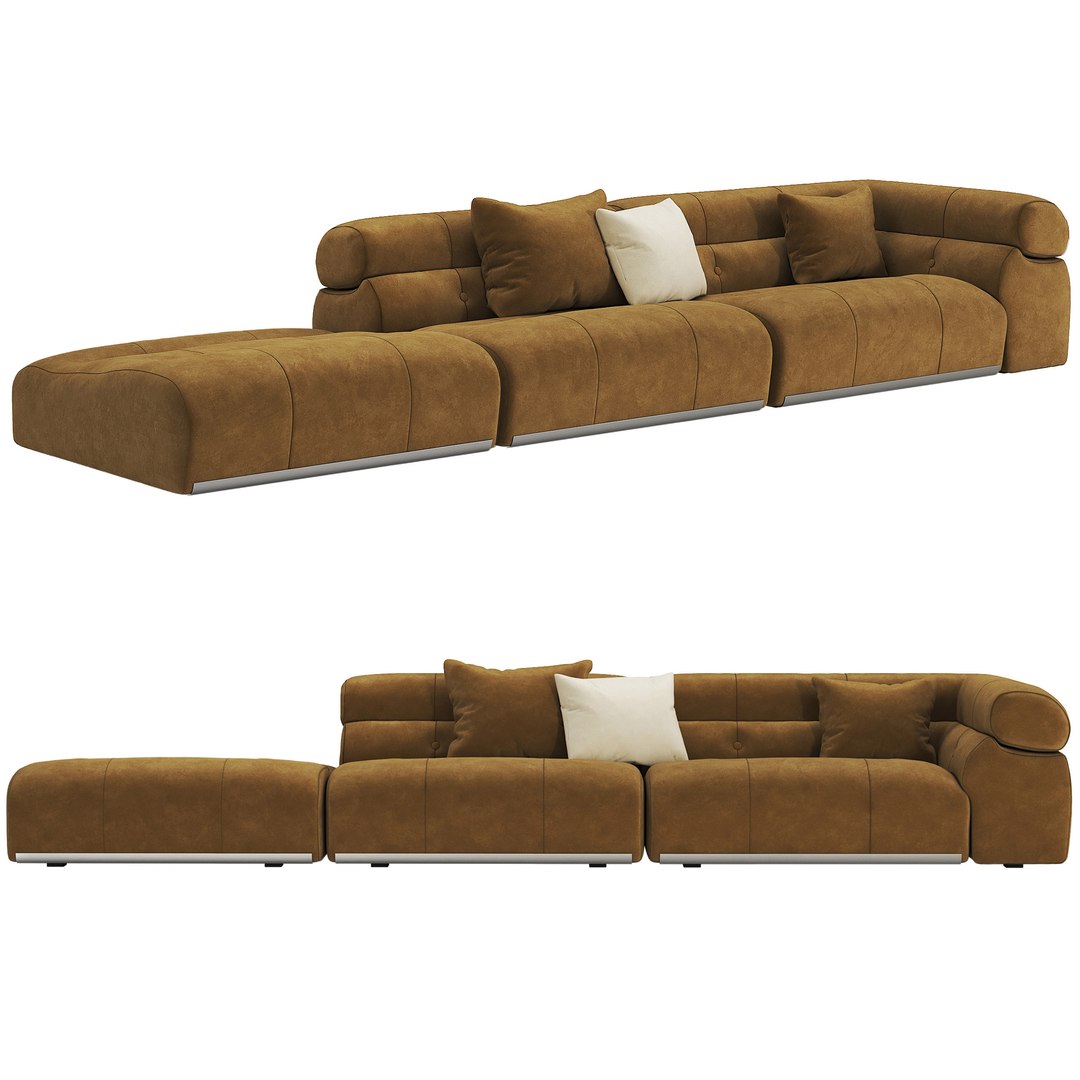 Coupe Modular Corner Sofa By Minotti 3D - TurboSquid 2418383