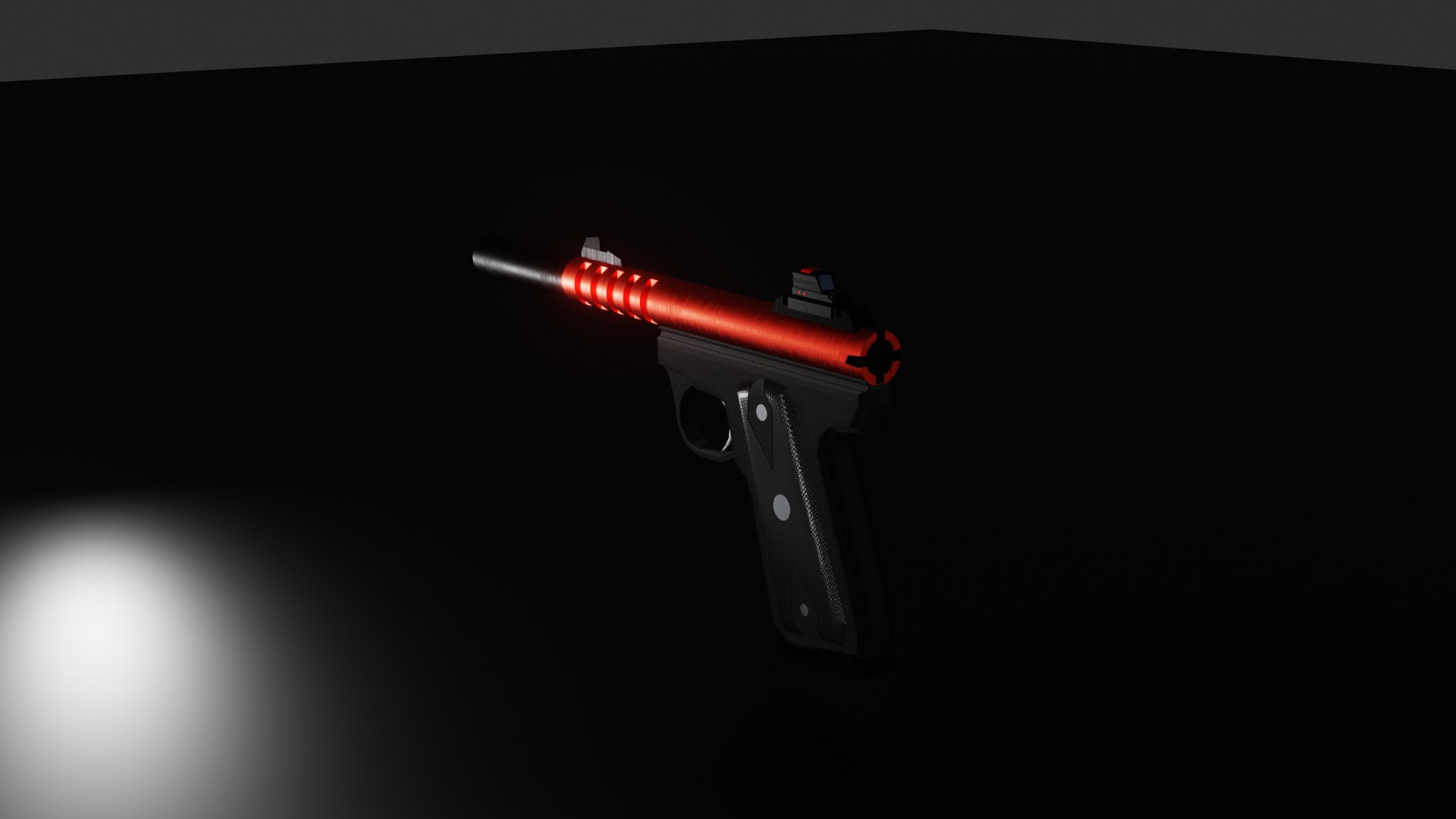 3D Customize Modern Luger With Red Dot - TurboSquid 1747559