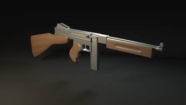 Free Tommy Gun 3D Models for Download | TurboSquid