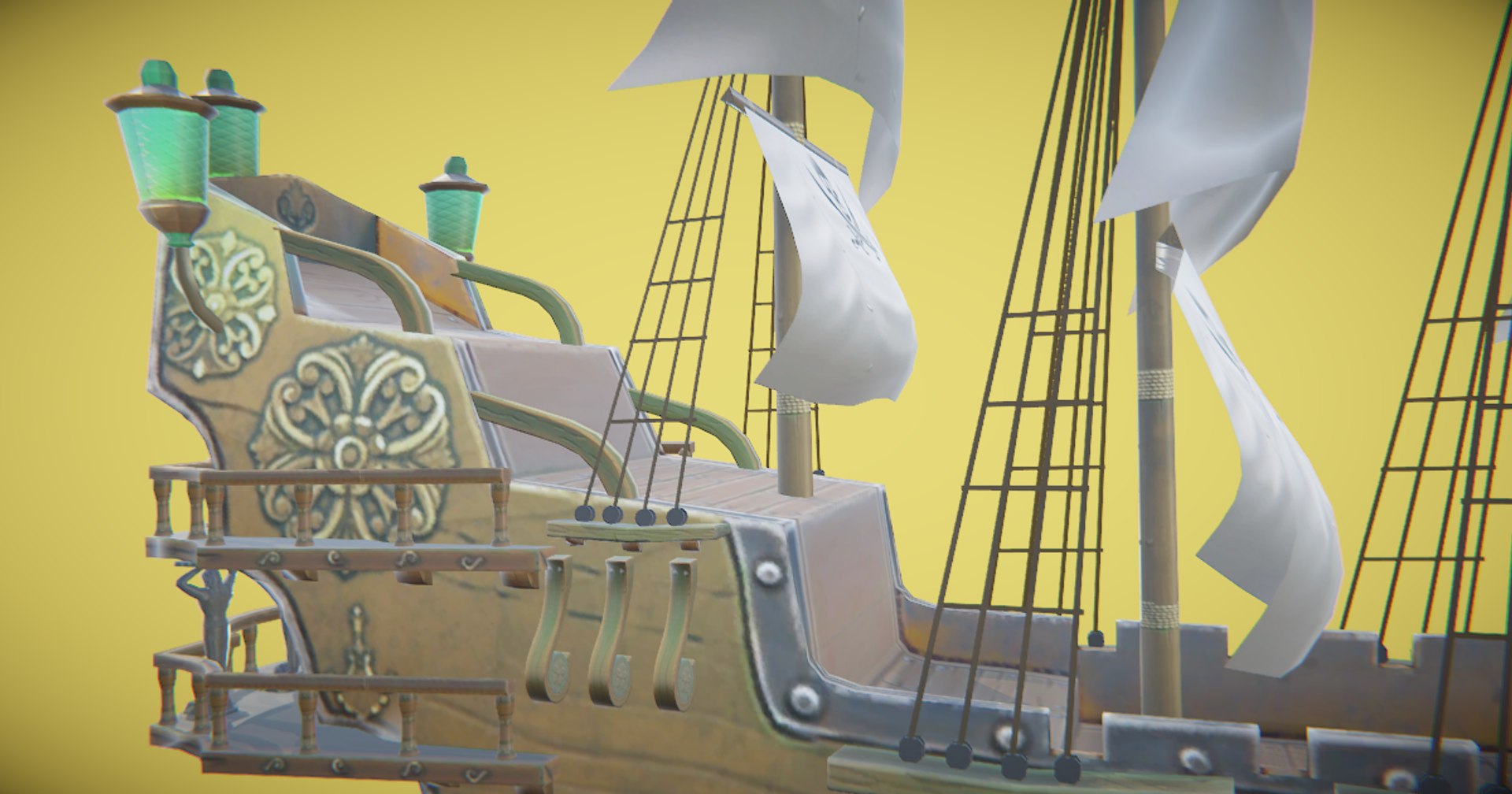 3D monster ship whale - TurboSquid 1296634