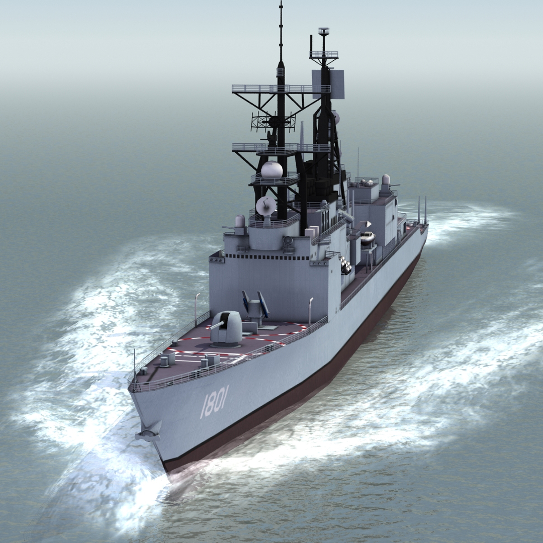 kee lung class ddg 3d model