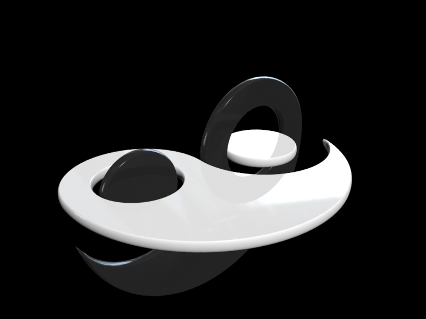 3ds Unusual Three-dimensional Rotating Yin-yang