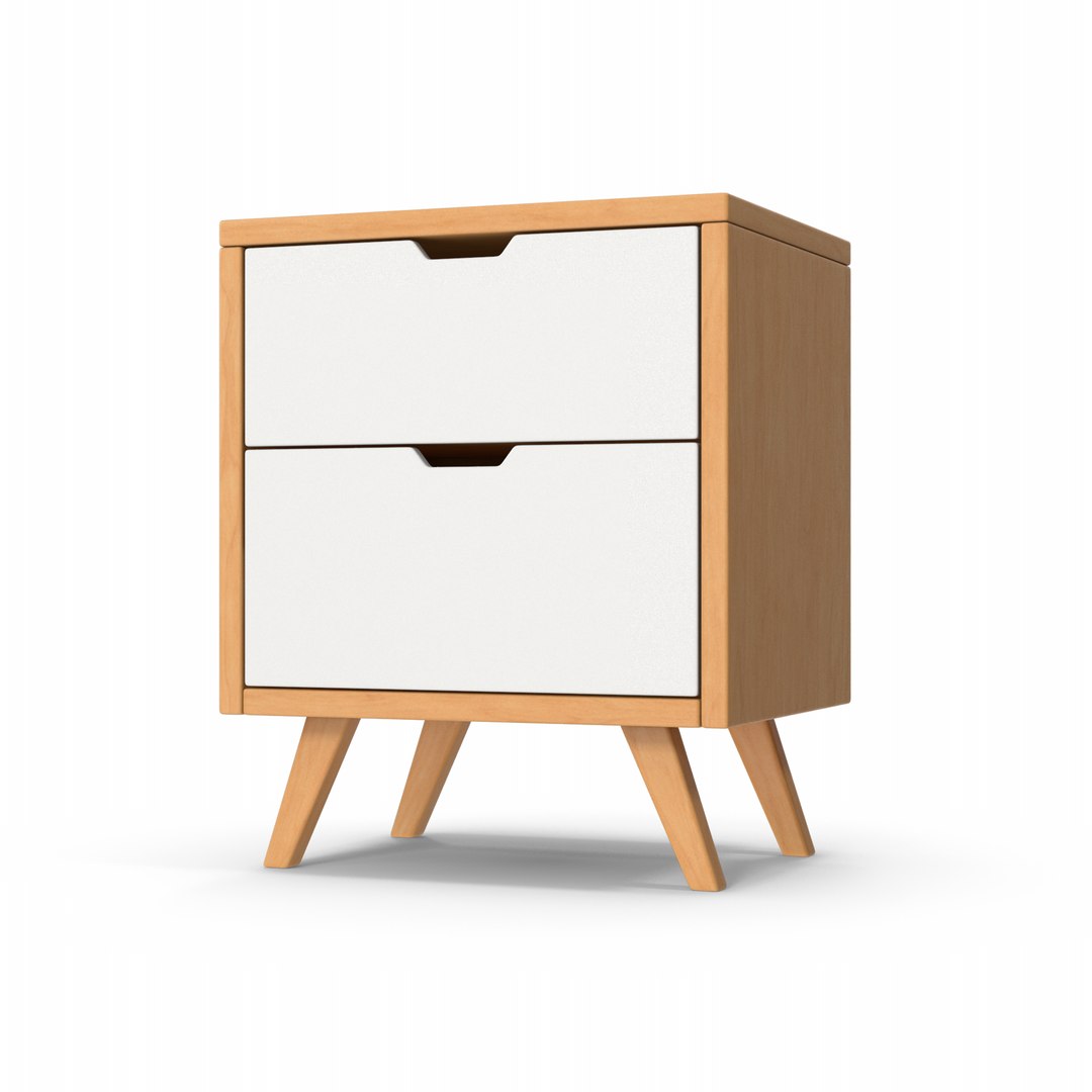 3D Wooden Night Stand - TurboSquid 2034451