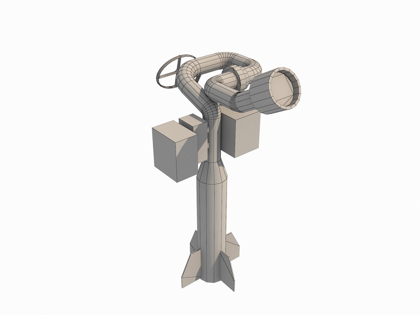 Fire Monitor 3D Model - TurboSquid 1896922