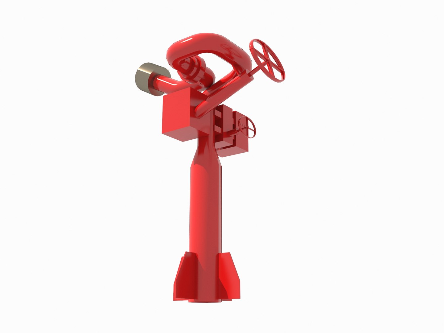 Fire Monitor 3D Model - TurboSquid 1896922