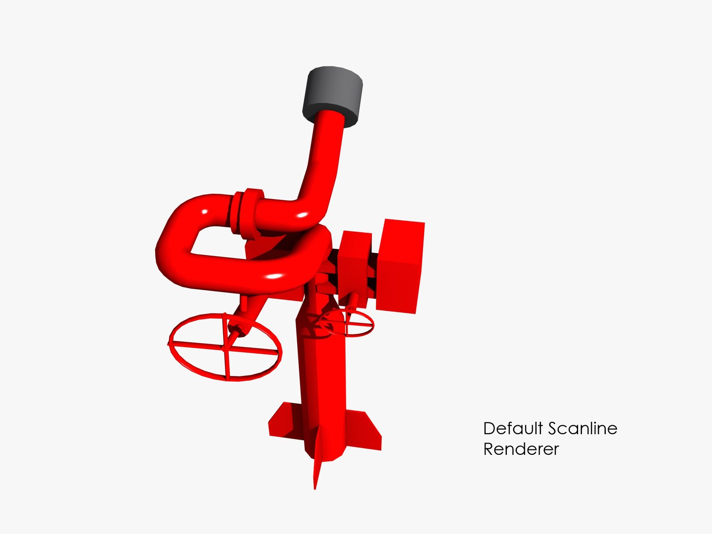Fire Monitor 3D Model - TurboSquid 1896922