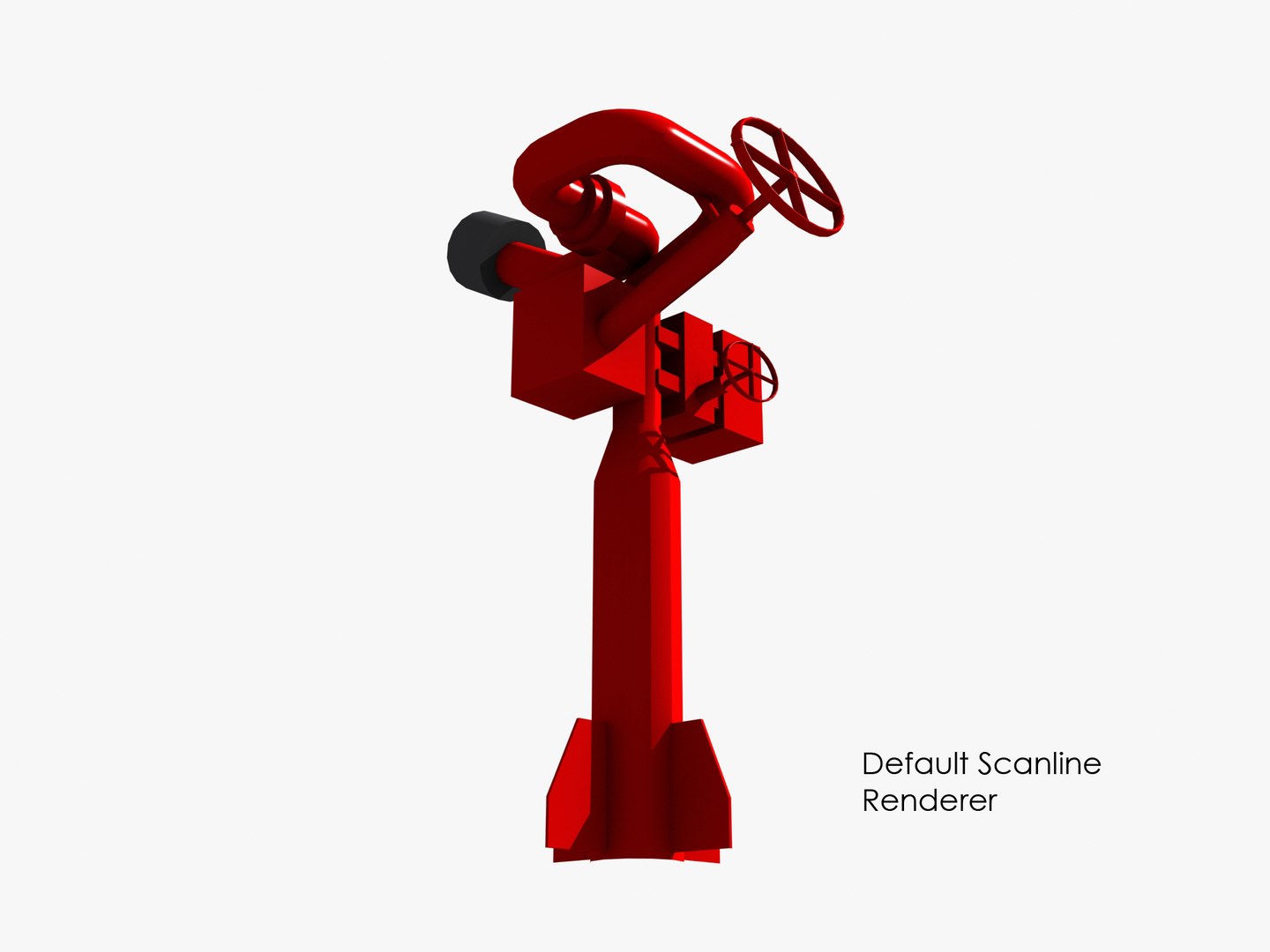 Fire Monitor 3D Model - TurboSquid 1896922