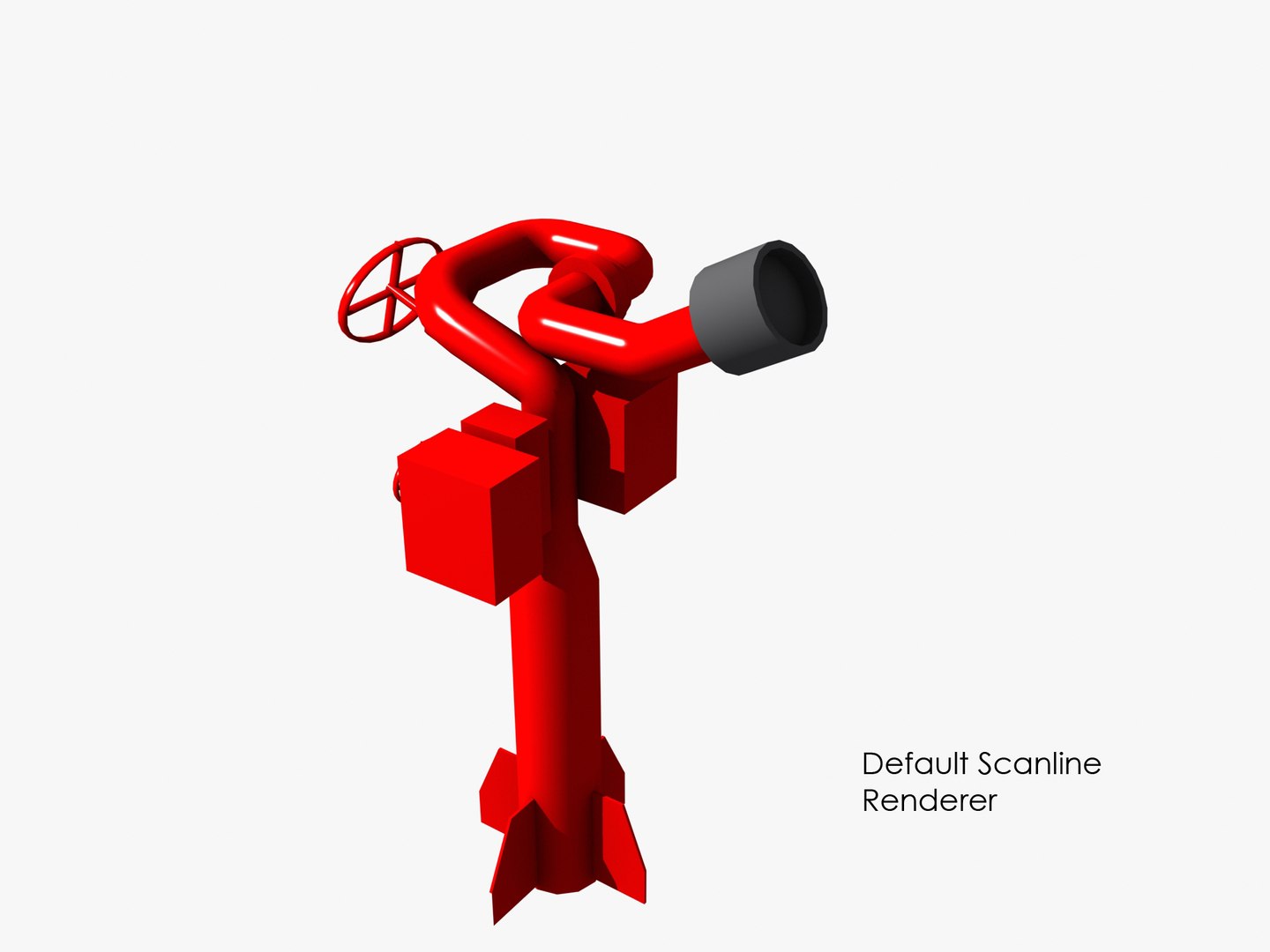 Fire Monitor 3D Model - TurboSquid 1896922