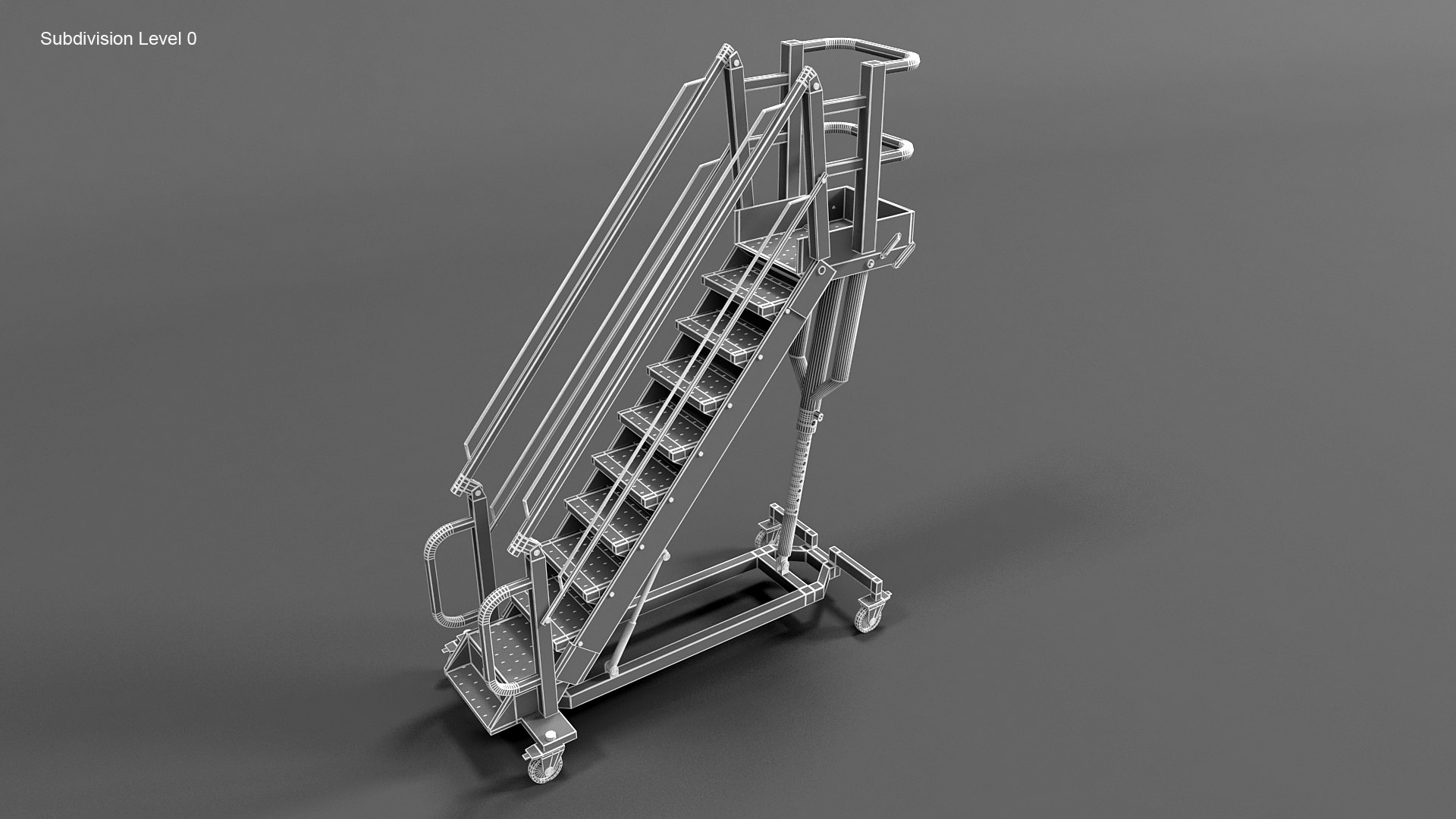 Rolling Ladder 3D Model - TurboSquid 1832359