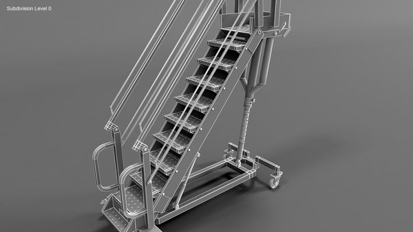 Rolling Ladder 3D model - TurboSquid 1832359