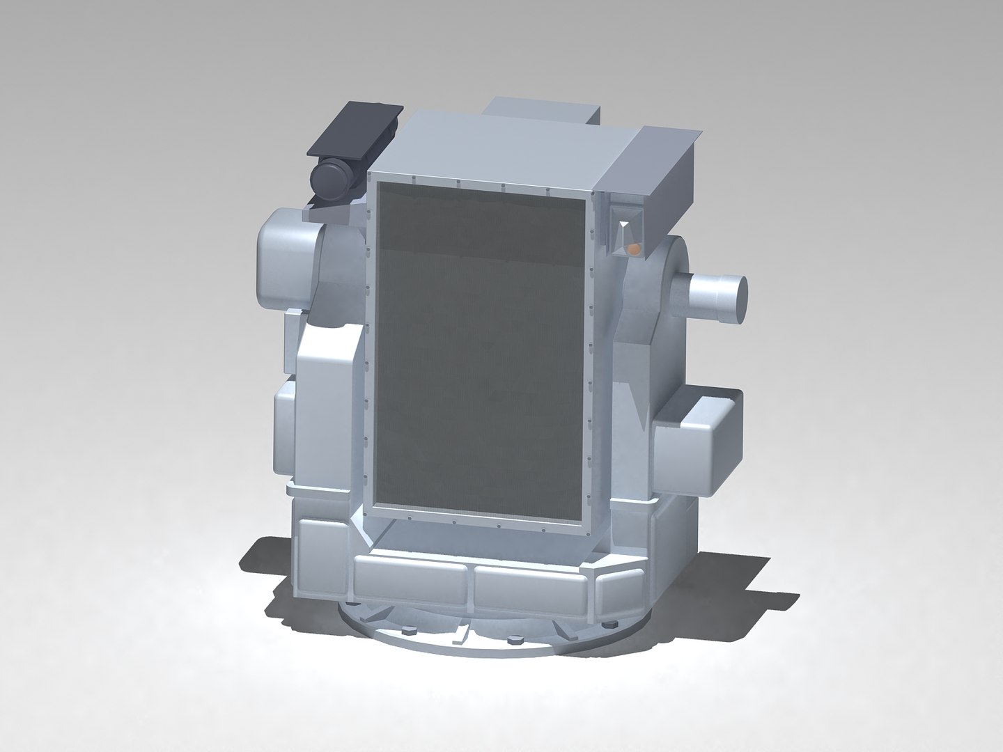 a-190 gun mount 3d model