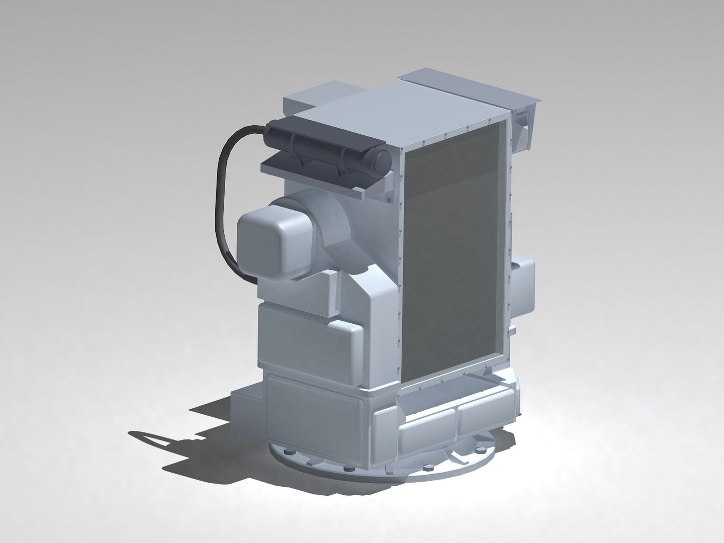 a-190 gun mount 3d model