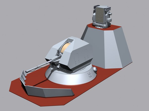 a-190 gun mount 3d model